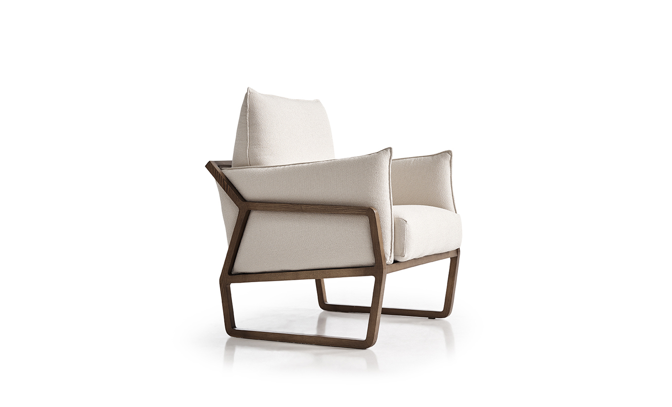 Butaca desenfundable de madera Gemma Madera - Reyes Ordoñez